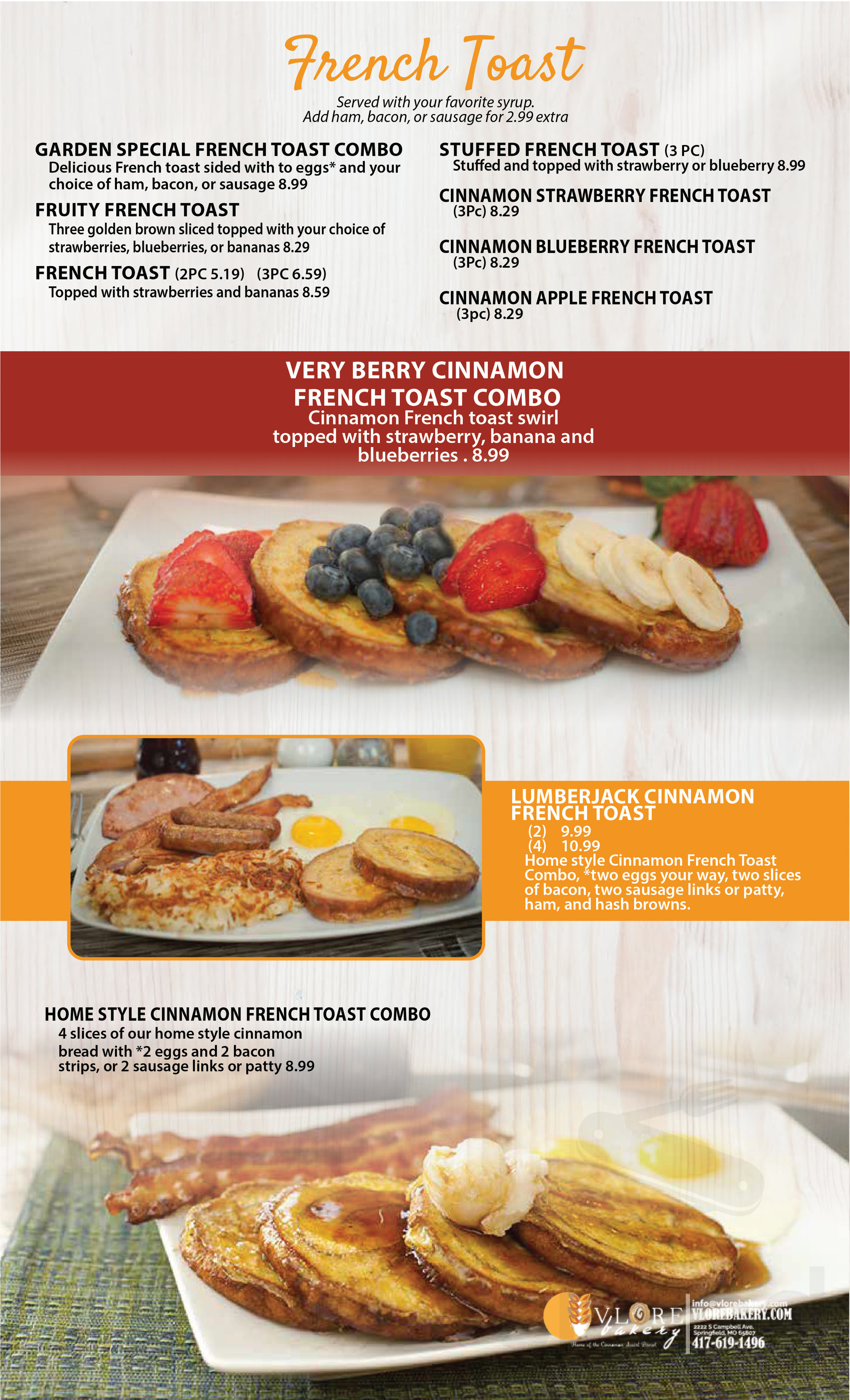 Rise and Shine Family Restaurant menu in Sycamore, Illinois, USA