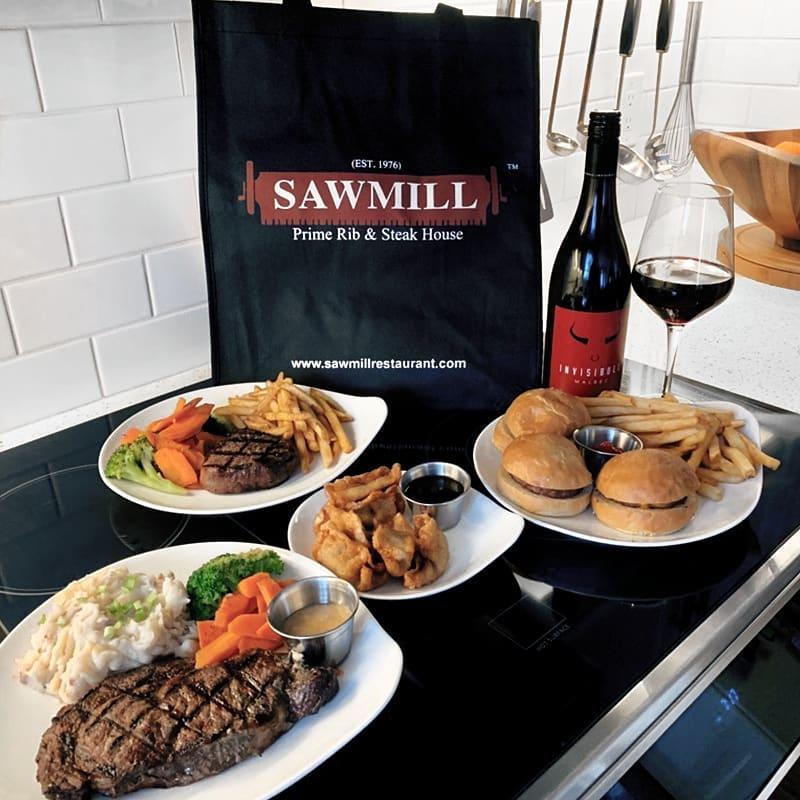 Sawmill Prime Rib & Steak House menu in Grande Prairie, Alberta, Canada