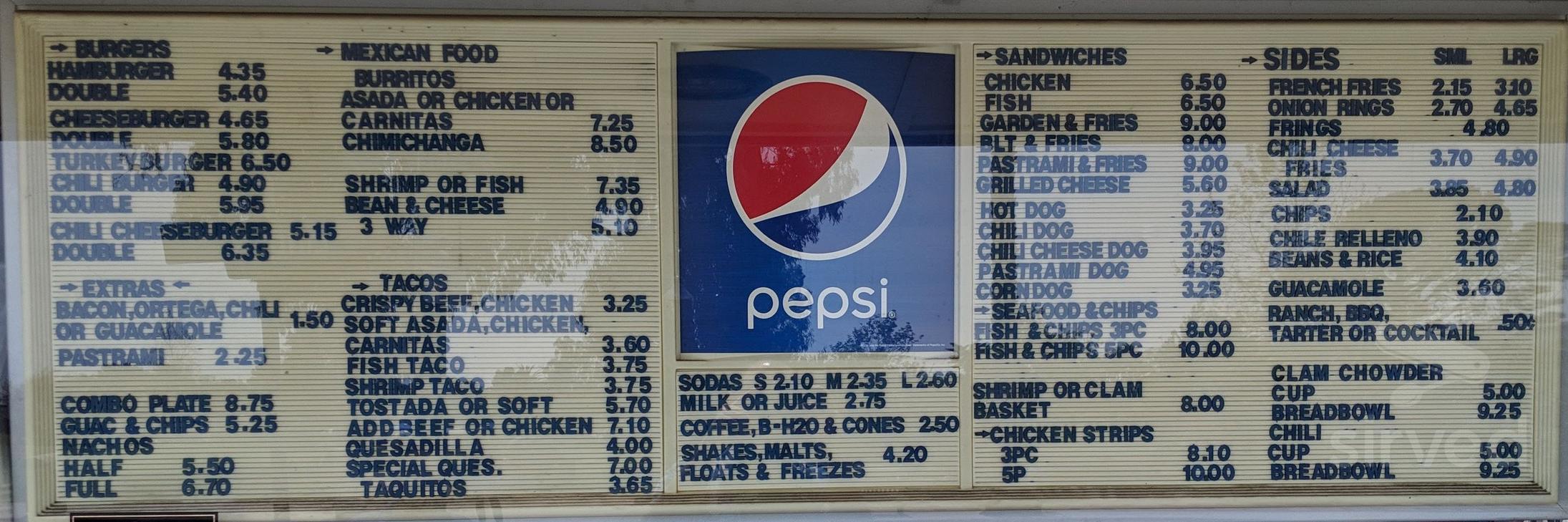 Menu - Carpinteria CA's The Spot | Sirved