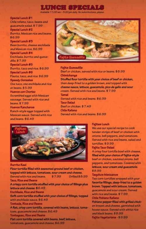 Casa Real Mexican Restaurant menu in Schenectady, New York, USA