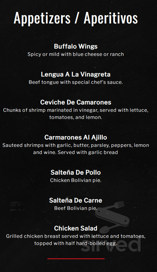 Victor's Grill Churrasqueria menu in Falls Church, Virginia, USA