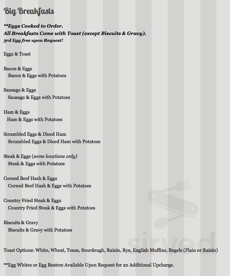 Menu - Georgetown Twp MI's New Beginnings Restaurant | Sirved
