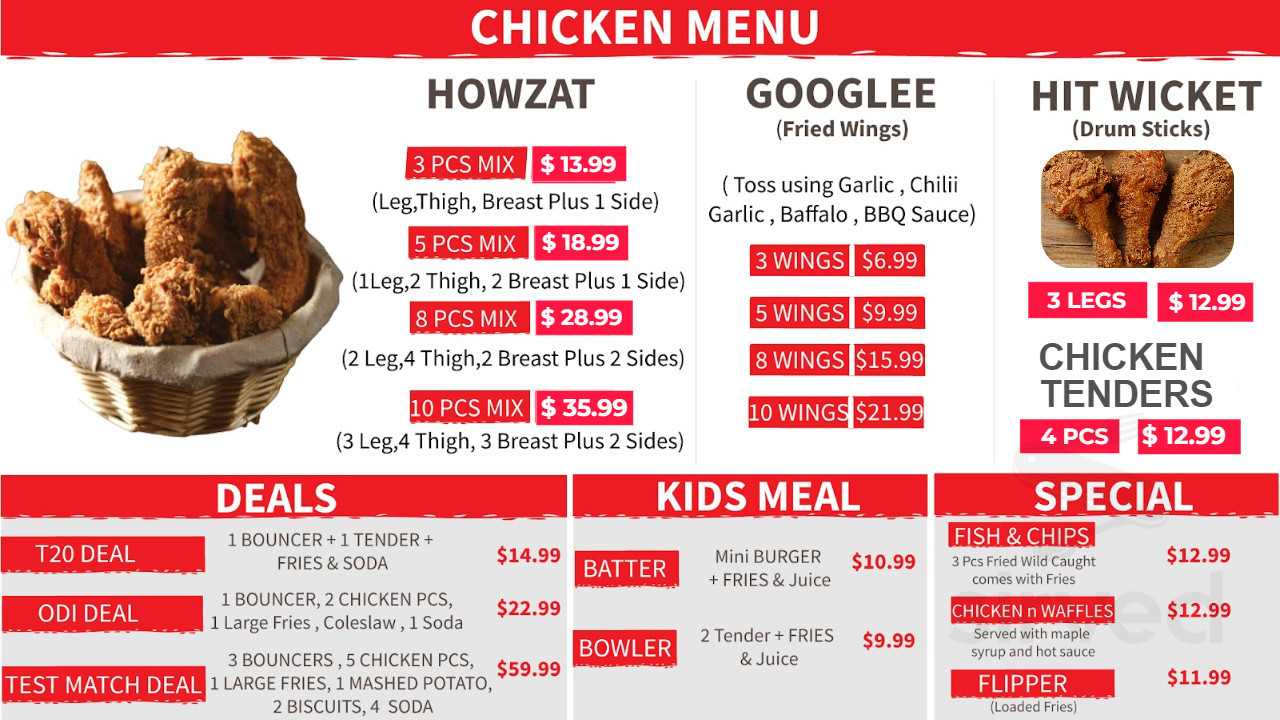 Halal Fried Chicken - HFC menu in Sunnyvale, California, USA