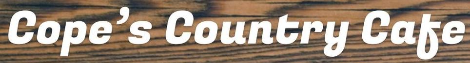 Menu for Cope’s Country Cafe in Macomb, OK | Sirved