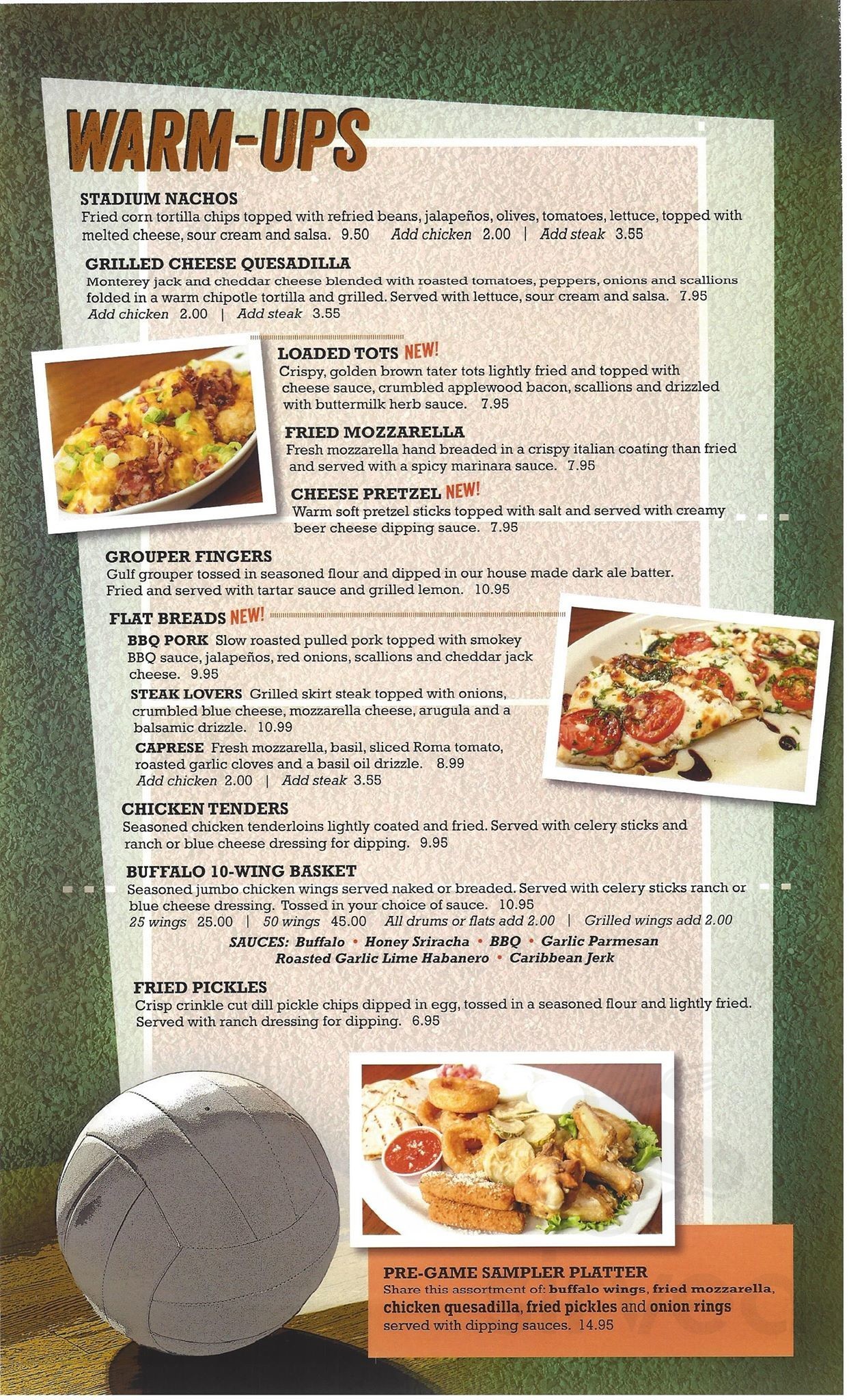 Menu - Gainesville FL's Gators Den Sports Grill | Sirved