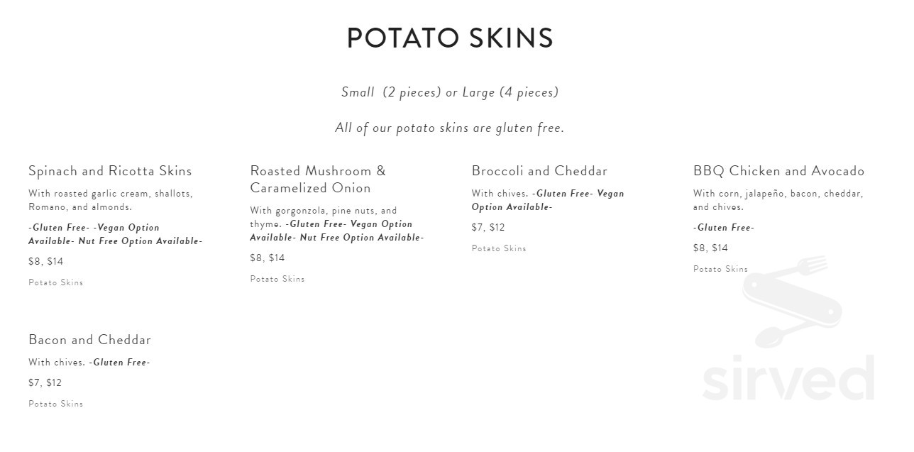 Joe Squared menu in Baltimore, Maryland, USA