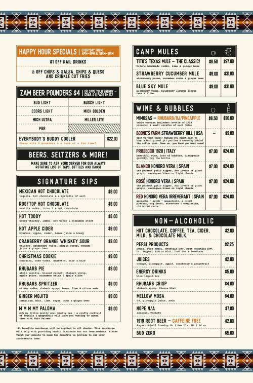 701 Eateries menu in Fargo, North Dakota, USA