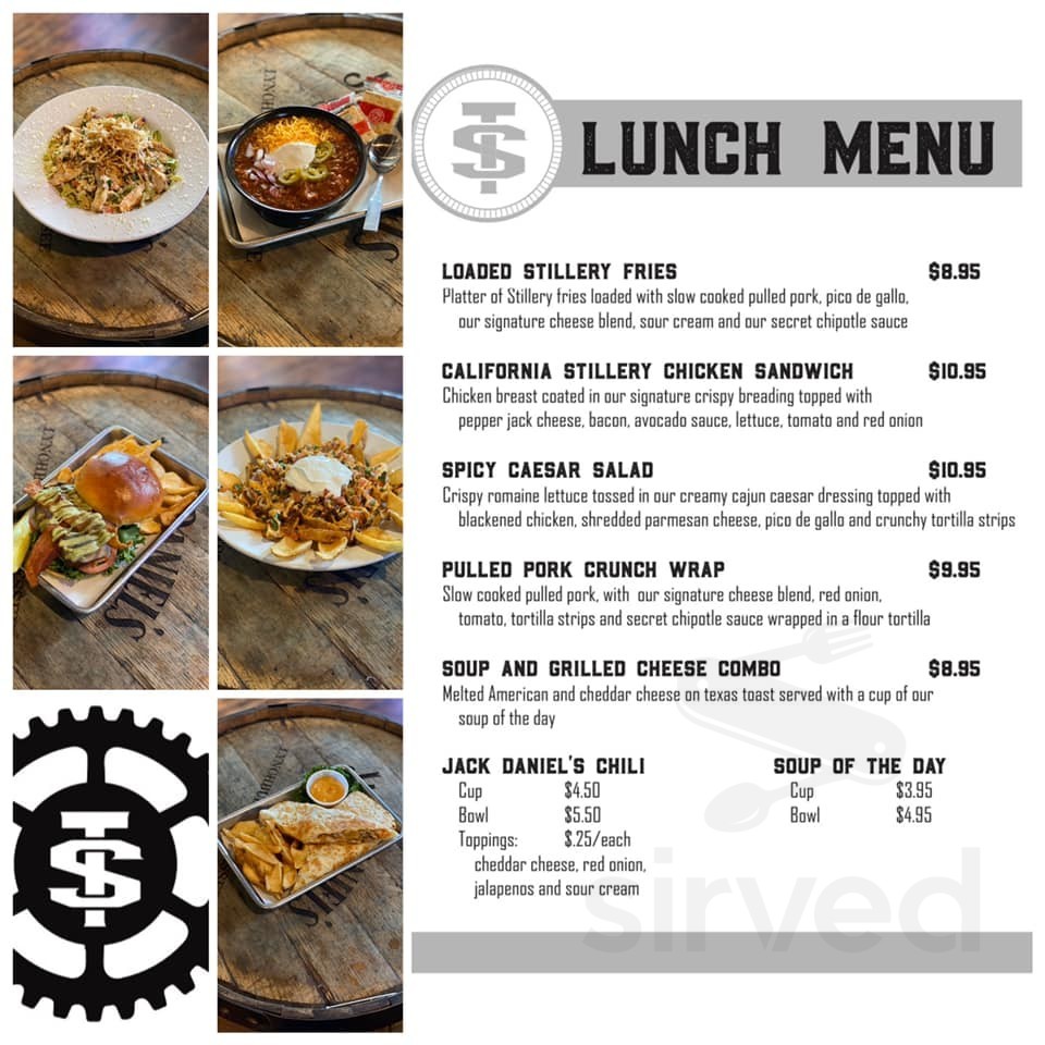 Menu for The Stillery - Richfield in Richfield, WI | Sirved