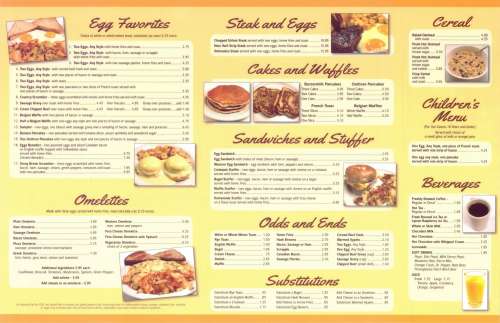 Stonybrook Family Restaurant menu in York, Pennsylvania, USA