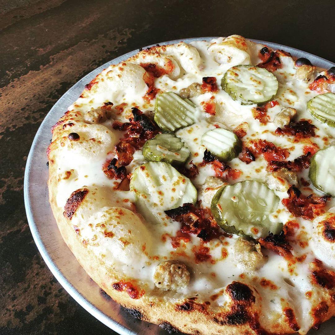 Urban Pie menu in Cedar Falls, Iowa, USA