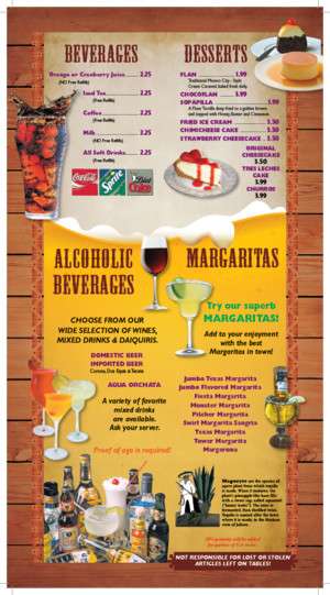 Picantes Mexican Grill menu in Clinton, Mississippi, USA