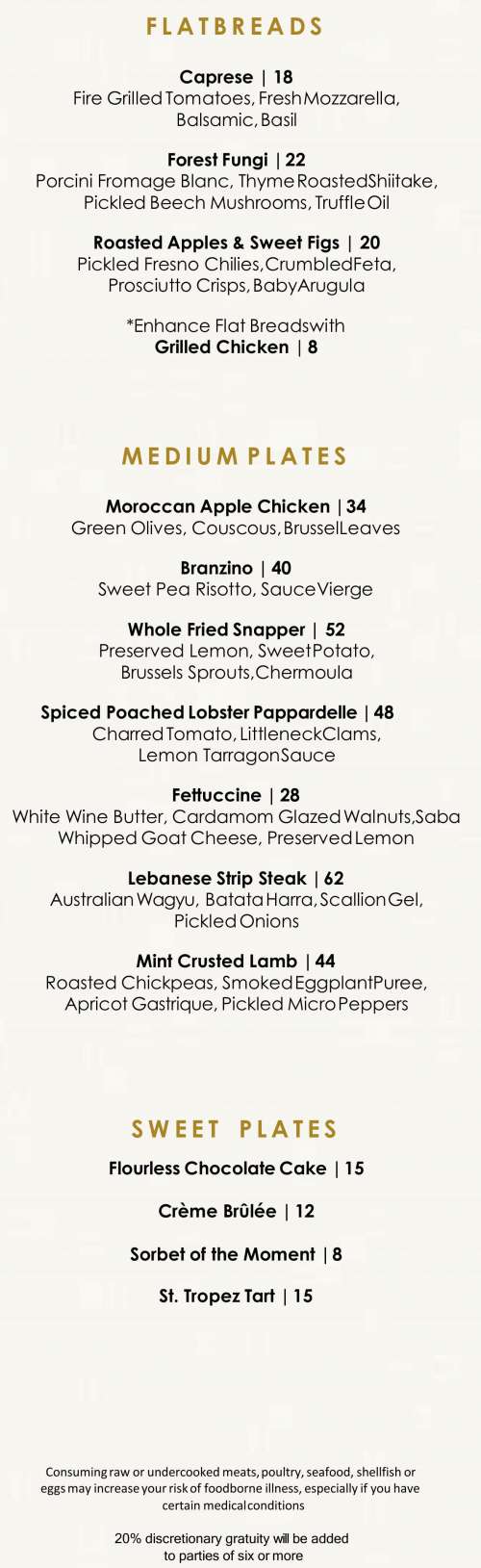 Tesoro Dining Room - JW Marriott Marco Island menu in Marco Island ...