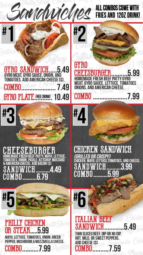 Red Rooster Restaurant menu in Chicago, Illinois, USA