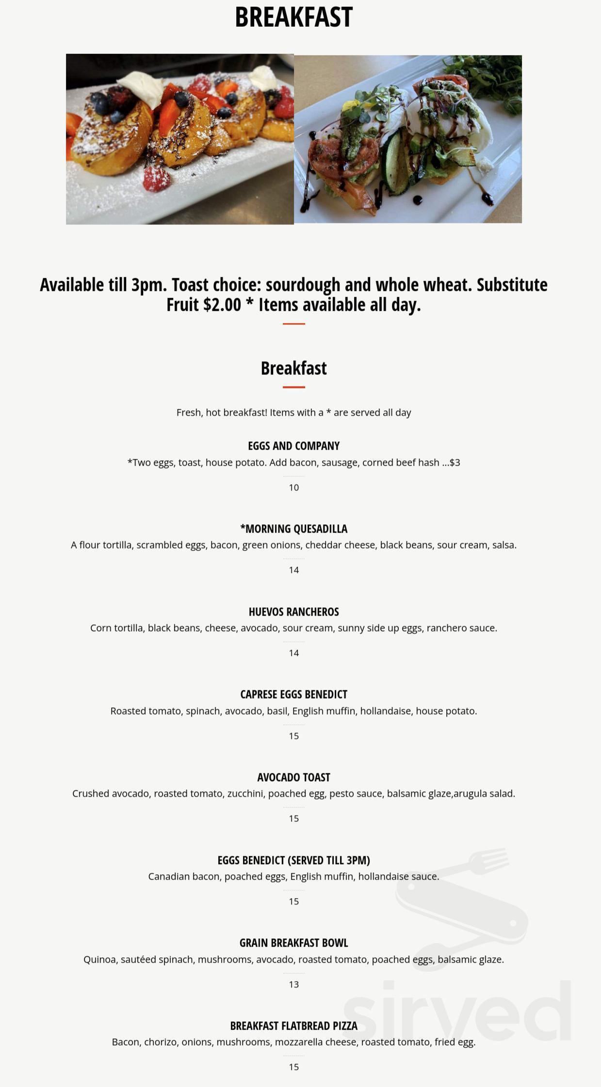 Cafe Bellini menu in Petaluma, California, USA