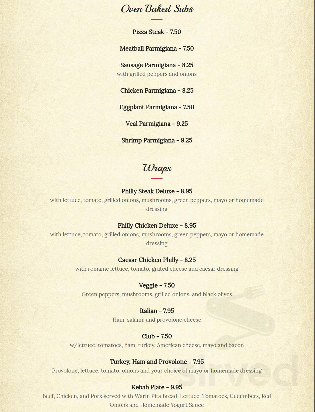 Roberto Italian Restaurant menu in Sandston, Virginia, USA