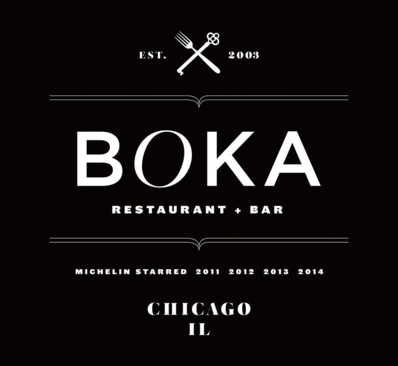 Menu for Boka in Chicago, IL | Sirved