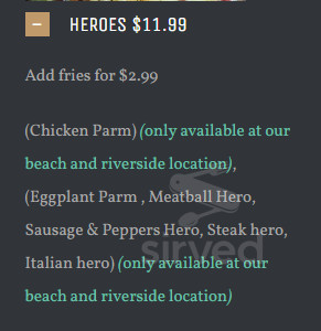 Menu - Jacksonville Beach FL's Biggie’s Pizza Jax Beach | Sirved