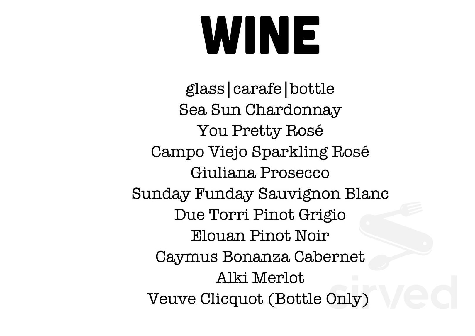 Happy Camper menu in Denver, Colorado, USA