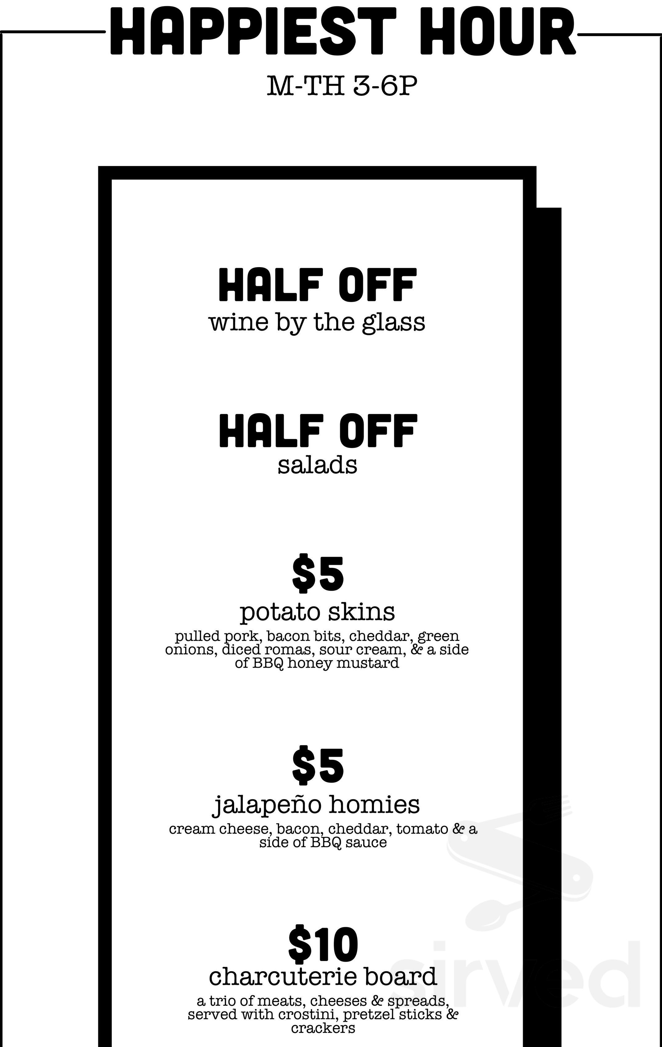 Happy Camper menu in Denver, Colorado, USA