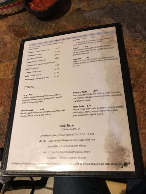 El Patron Mexican Restaurant - Worcester menu in Worcester ...