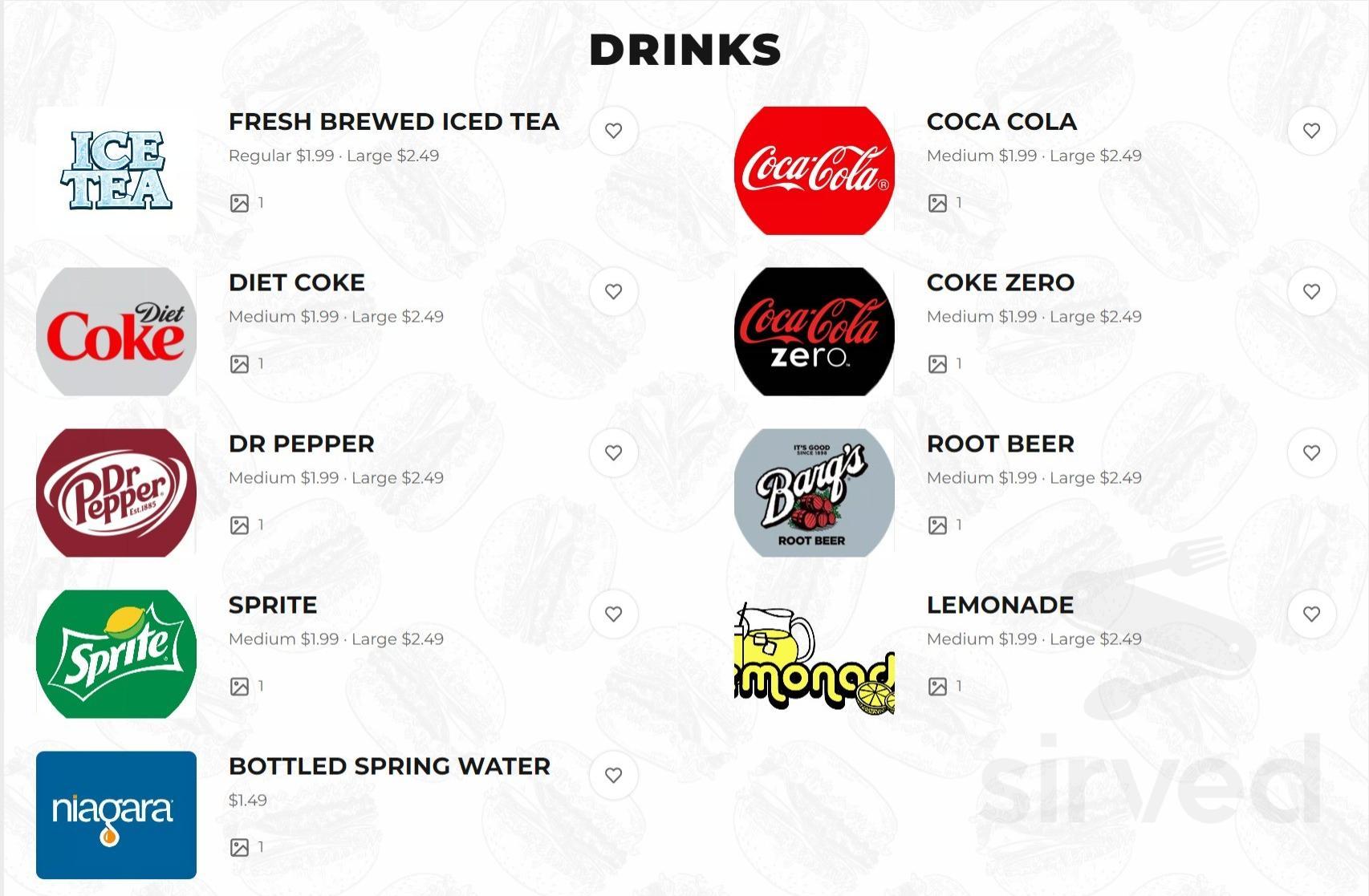 MotLee's menu in Macclenny, Florida, USA