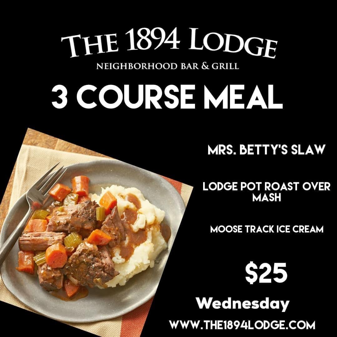 The 1894 Lodge neighborhood bar and grill menu in New Washington ...