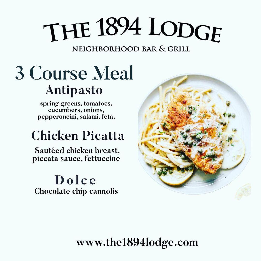 The 1894 Lodge neighborhood bar and grill menu in New Washington ...
