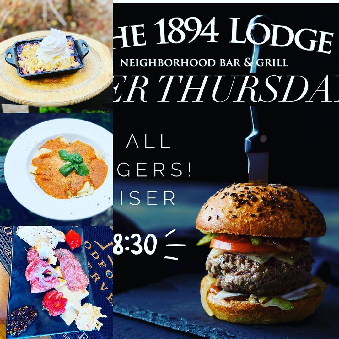 The 1894 Lodge neighborhood bar and grill menu in New Washington ...