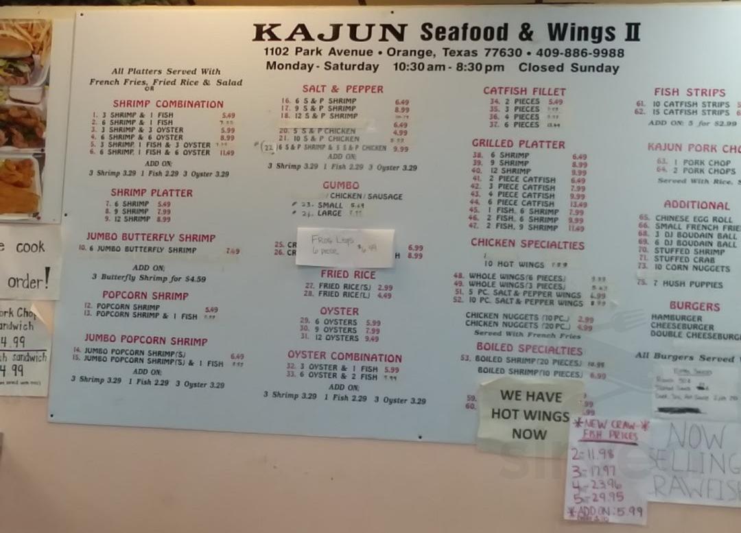 Kajun Seafood & Wings -Orange,Tx in Orange, Texas, United States