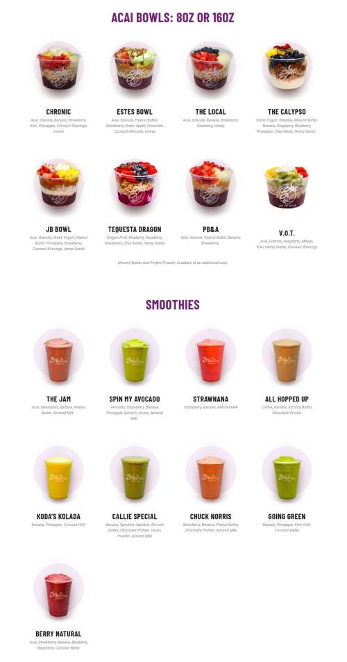 3 Natives menu in Tallahassee, Florida, USA