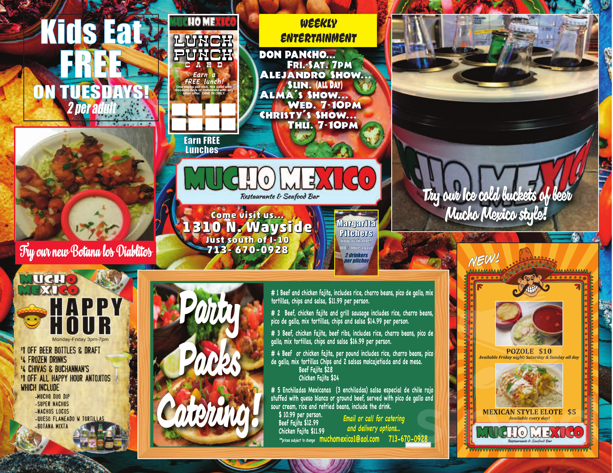 Mucho Mexico menu in Houston, Texas, USA