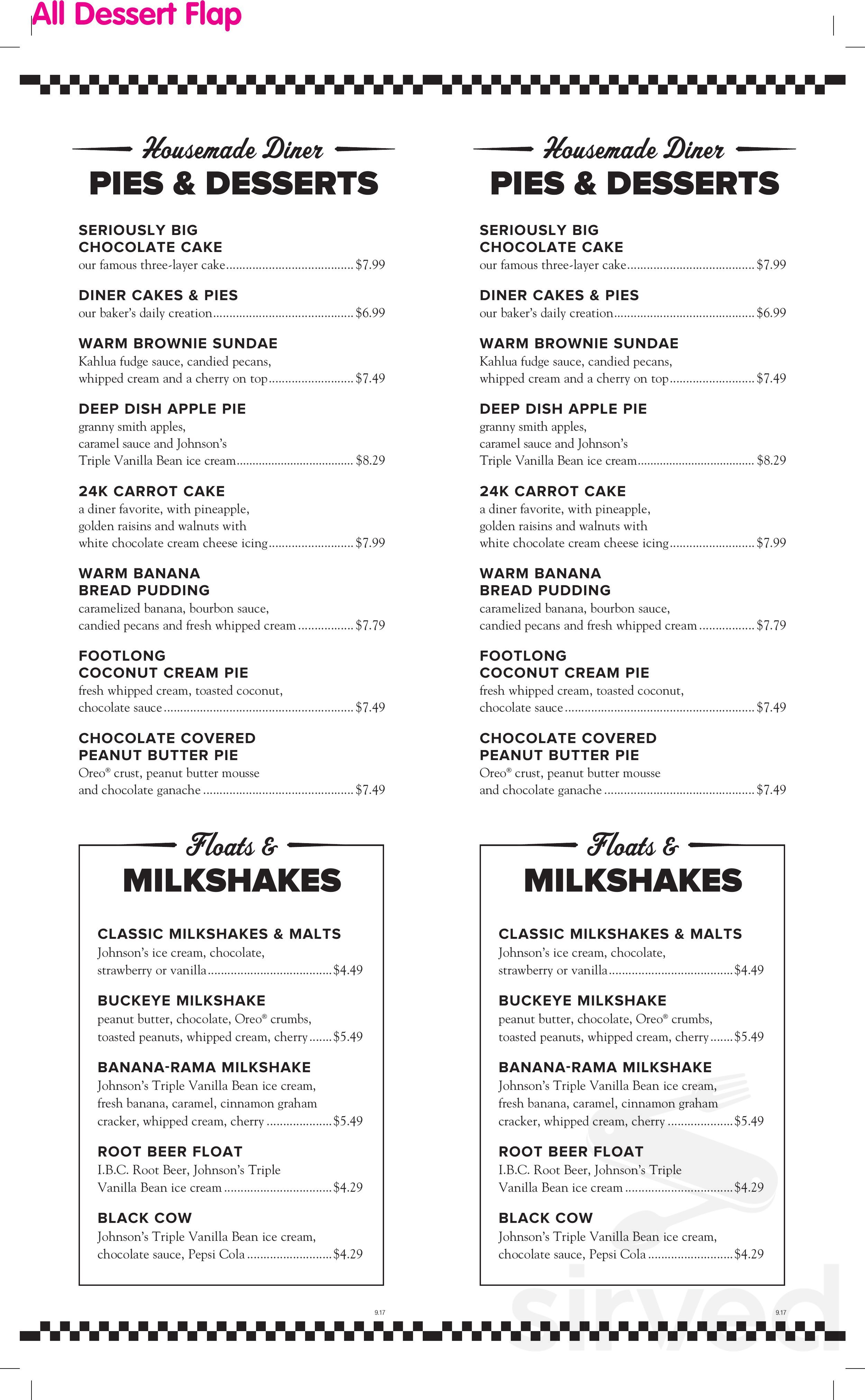 Cap City Fine Diner and Bar menu in Gahanna, Ohio, USA