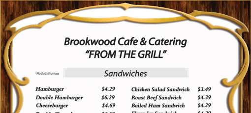 Menu for Brookwood Cafe & Catering in Maiden, NC | Sirved