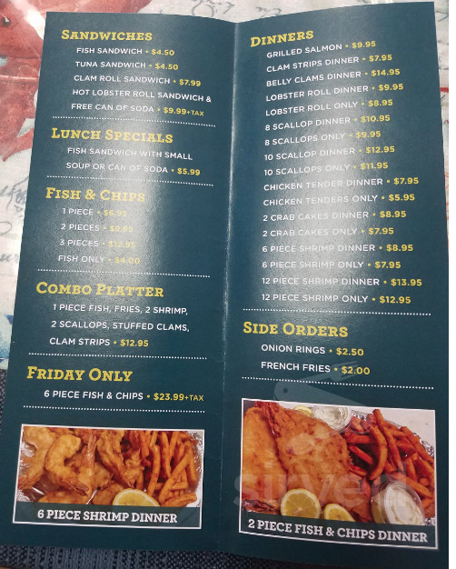 Menu for Monroe Fish Market in Monroe, CT | Sirved