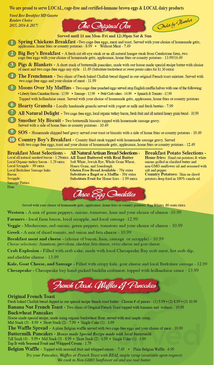 Menu for Willy's Kitchen in Glen Burnie, MD | Sirved