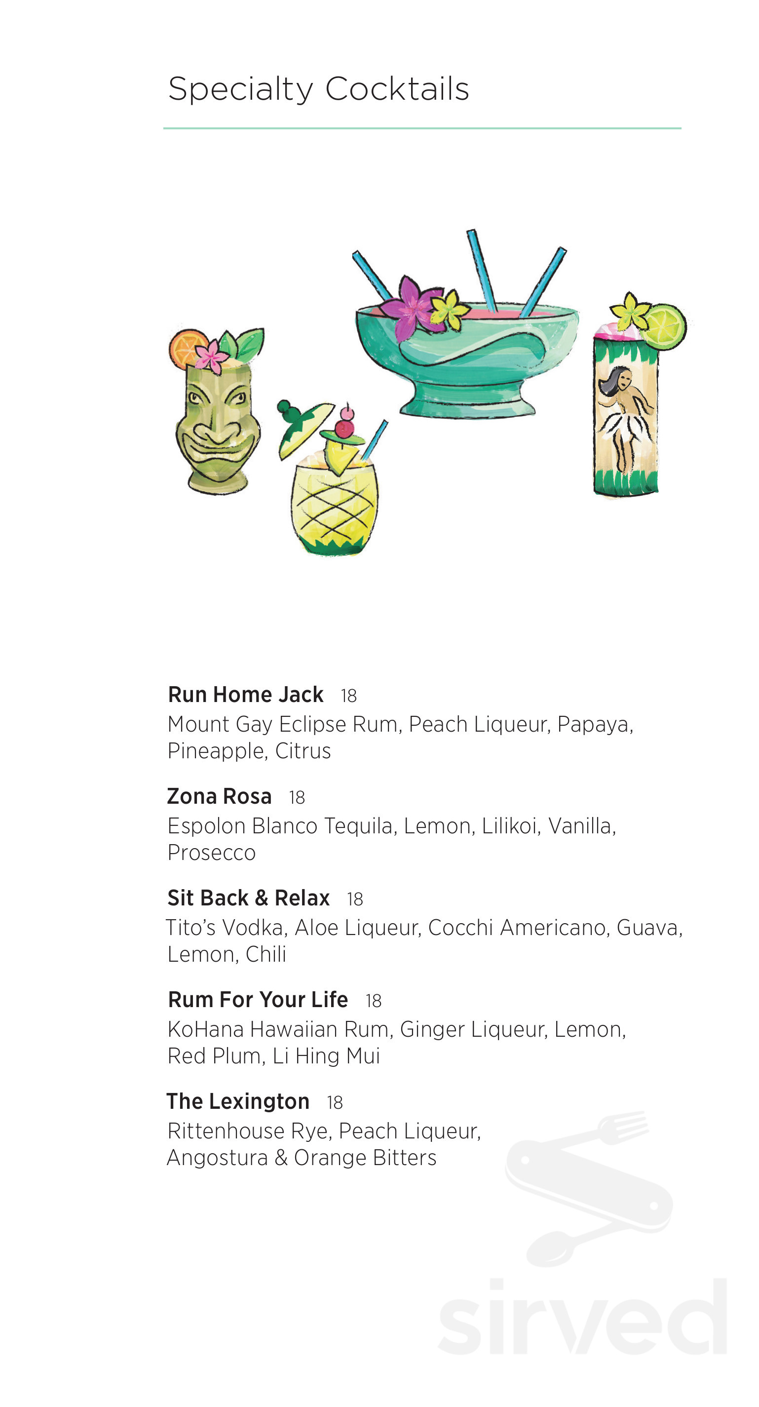 Mina's Fish House menu in Kapolei, Hawaii, USA