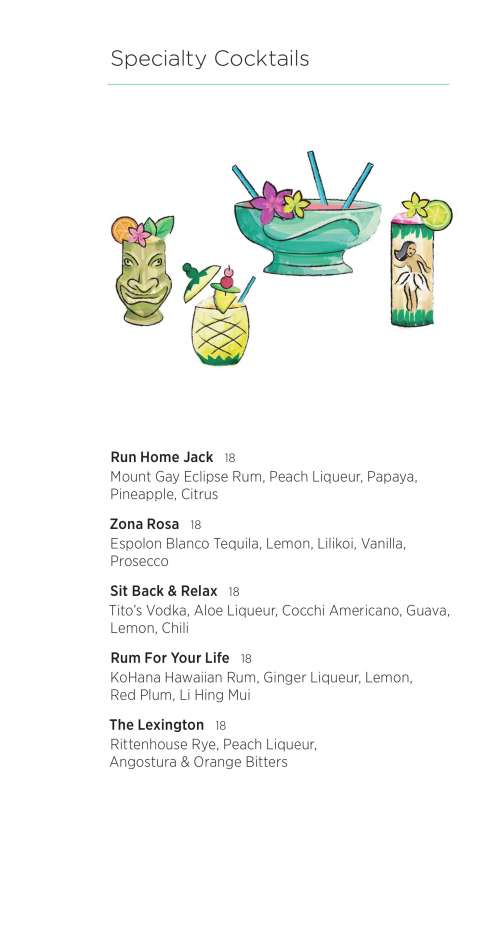Mina's Fish House menu in Kapolei, Hawaii, USA