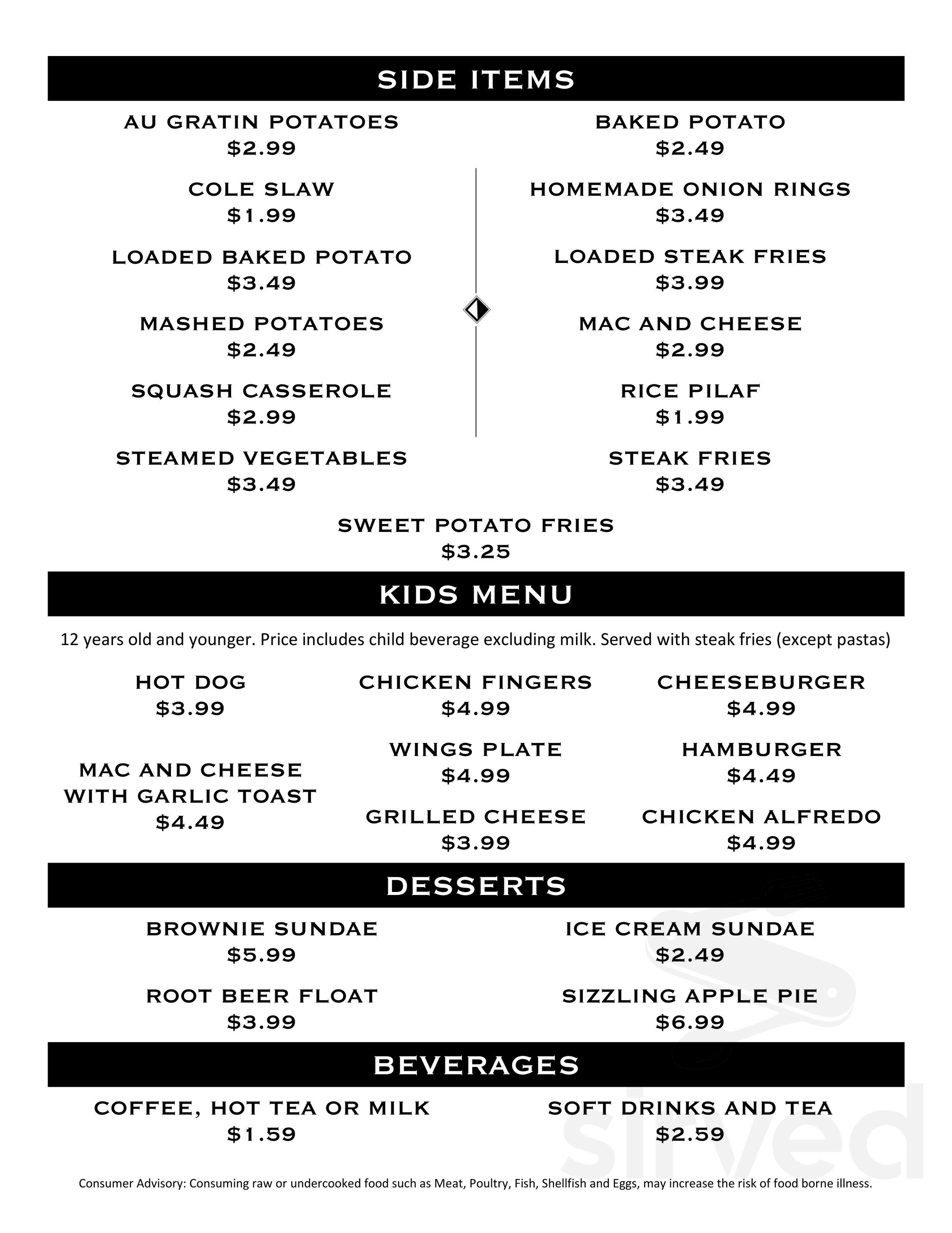 Black Diamond Grill menus in Cumming, Georgia, United States