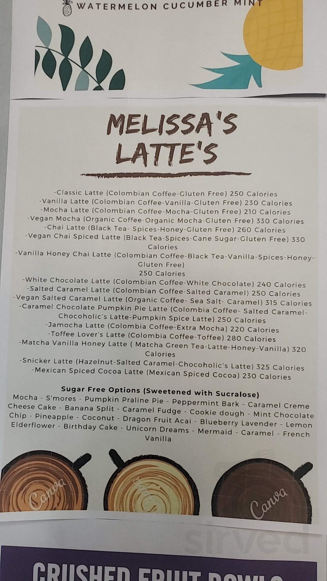 Hydration Station menu in Long Beach, Mississippi, USA