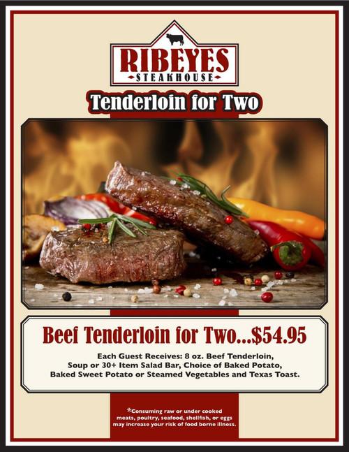 Ribeyes Steakhouse menu in Nashville, North Carolina, USA