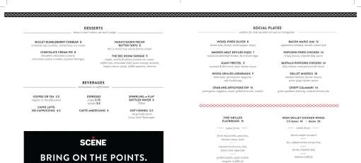 Menu for The Rec Room at Brentwood in Burnaby, BC | Sirved
