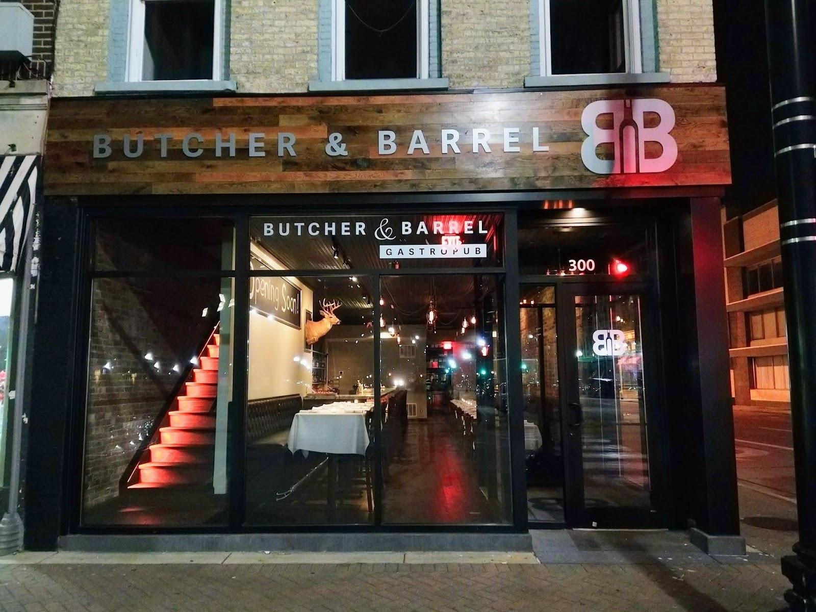 Butcher & Barrel Gastropub menu in Racine, Wisconsin, USA