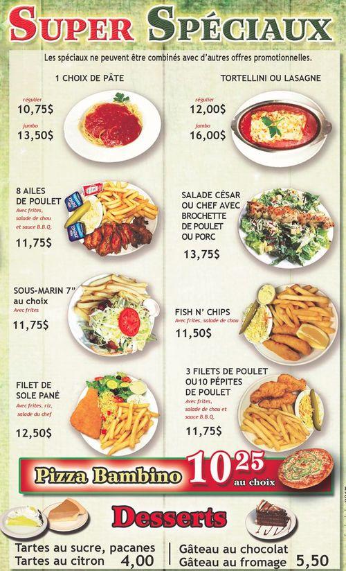 Restaurant Paragon (Jarry) menu in Saint-Léonard, Quebec, Canada