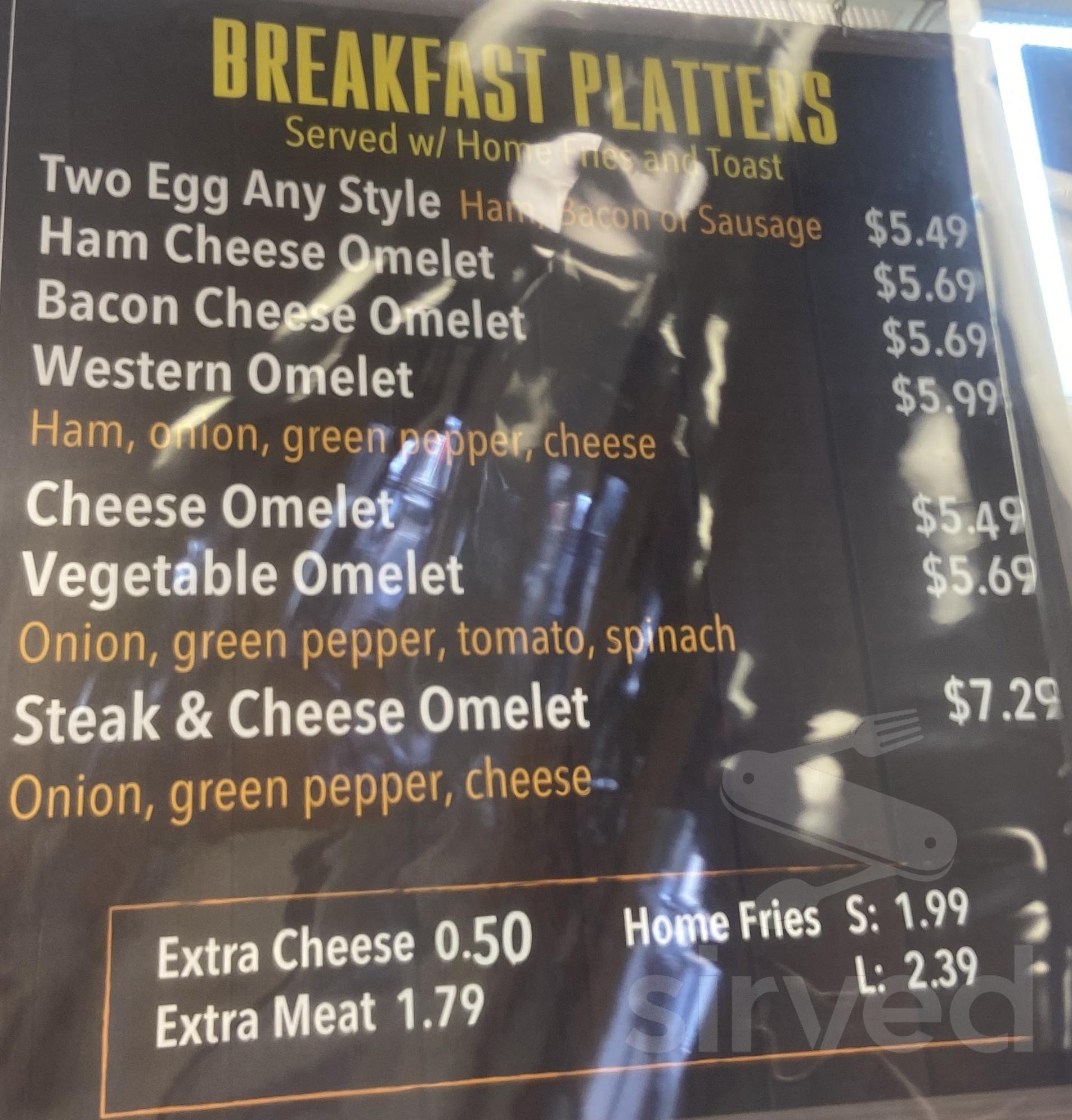 Gunston Deli 2 menu in Manassas Park, Virginia, USA