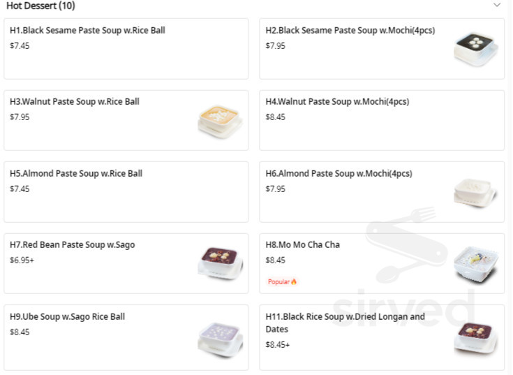 Mango Mango Dessert - Edison menu in Edison, New Jersey, USA