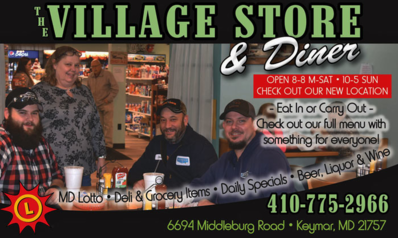 Menu for The Village Store and Diner in Keymar, MD | Sirved