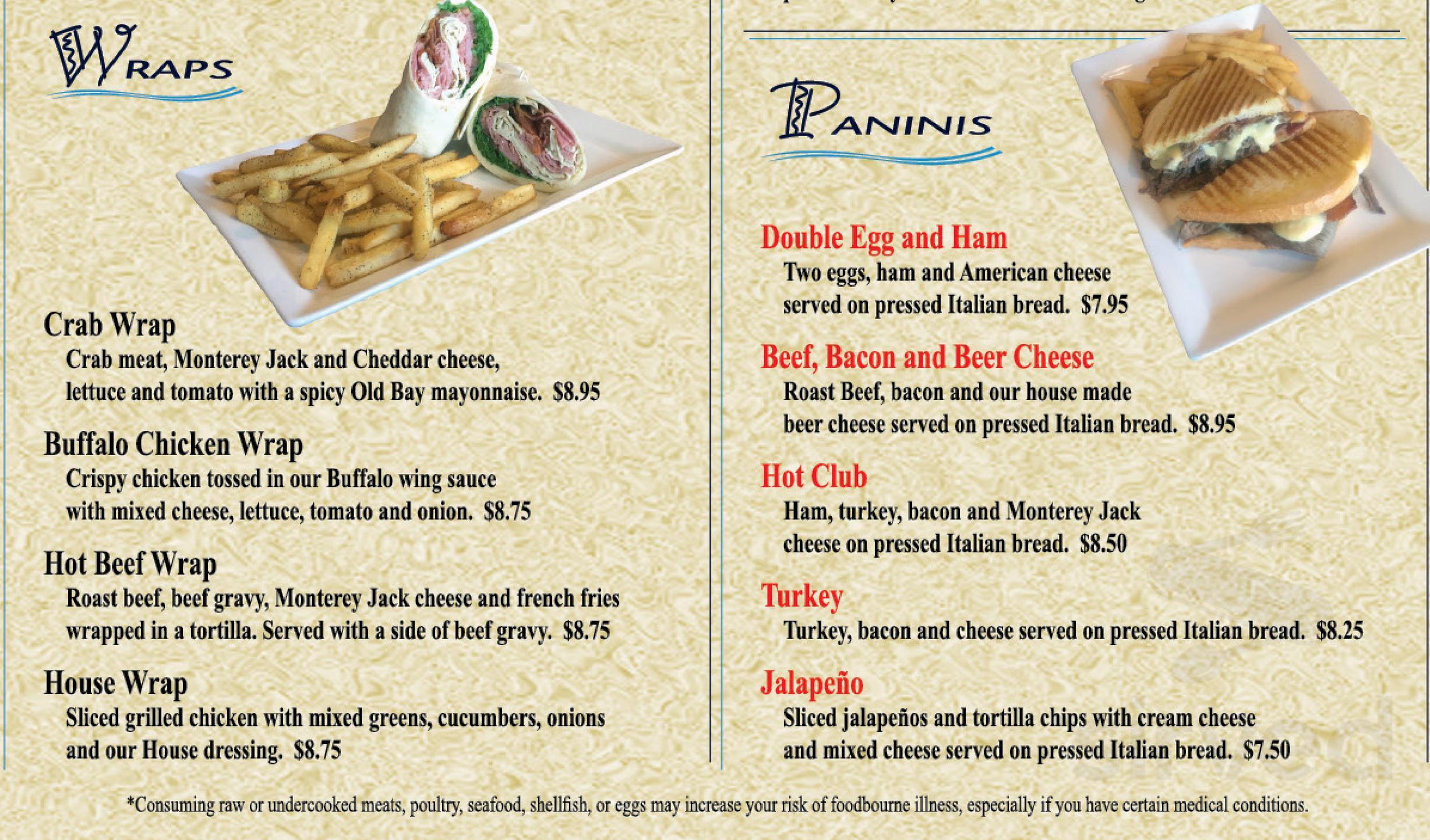 Off the RAK menu in Ebensburg, Pennsylvania, USA