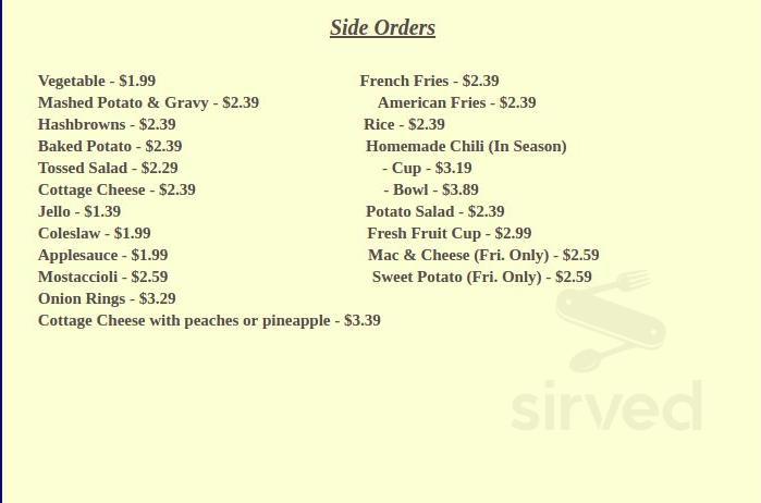 Johnny Pamcakes 2 menu in Rockford, Illinois, USA