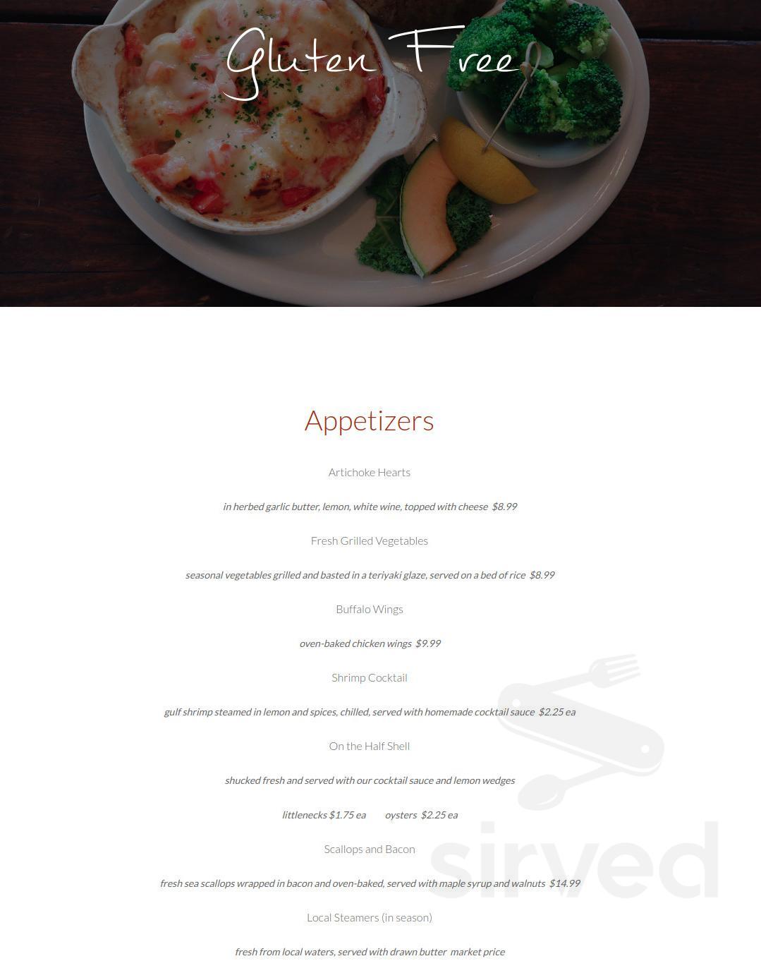 Old Salt Restaurant at Lamies Inn menu in Hampton, New Hampshire, USA