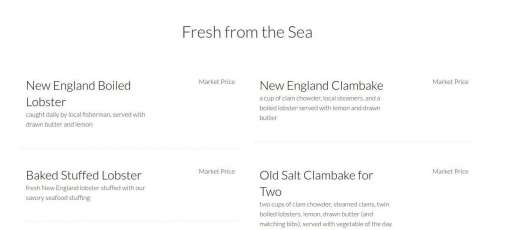 Old Salt Restaurant at Lamies Inn Menu - Hampton, New Hampshire | Sirved